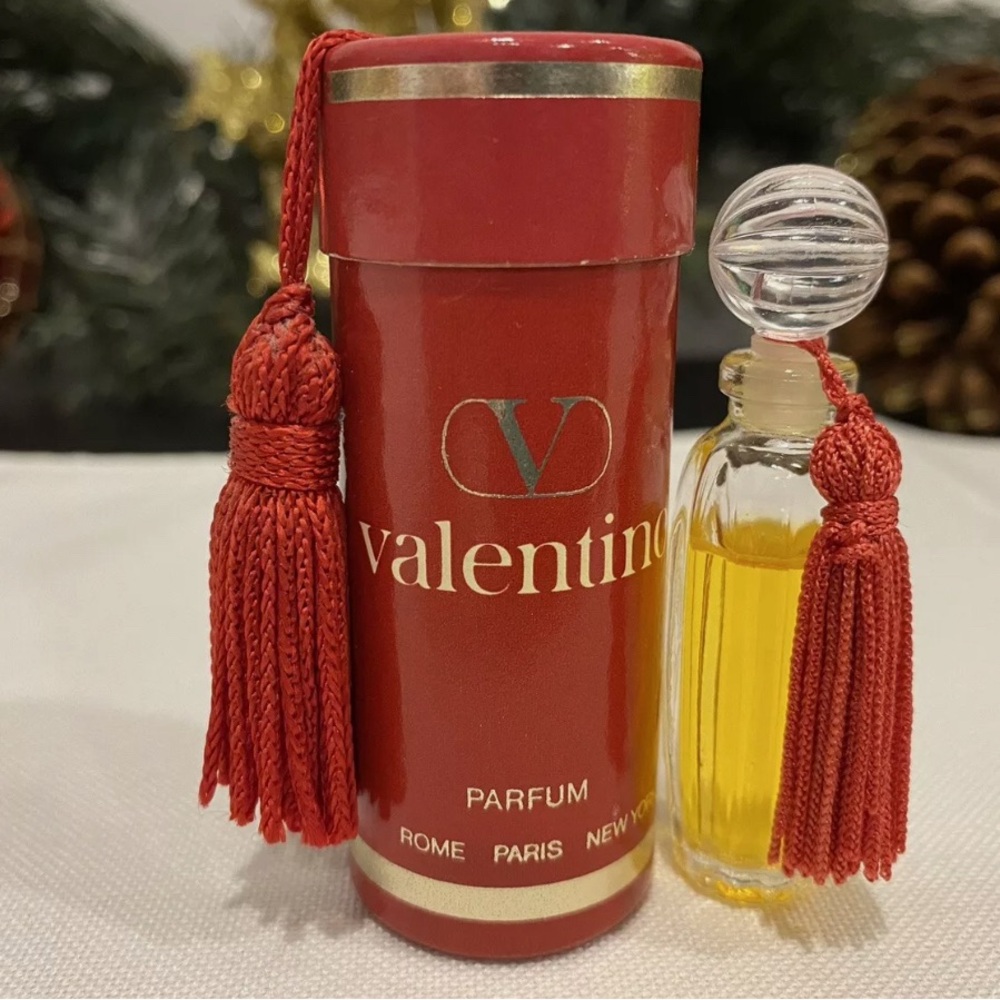 Rare Vintage 1986 Valentino V Pure Perfume Parfum Red… - Gem